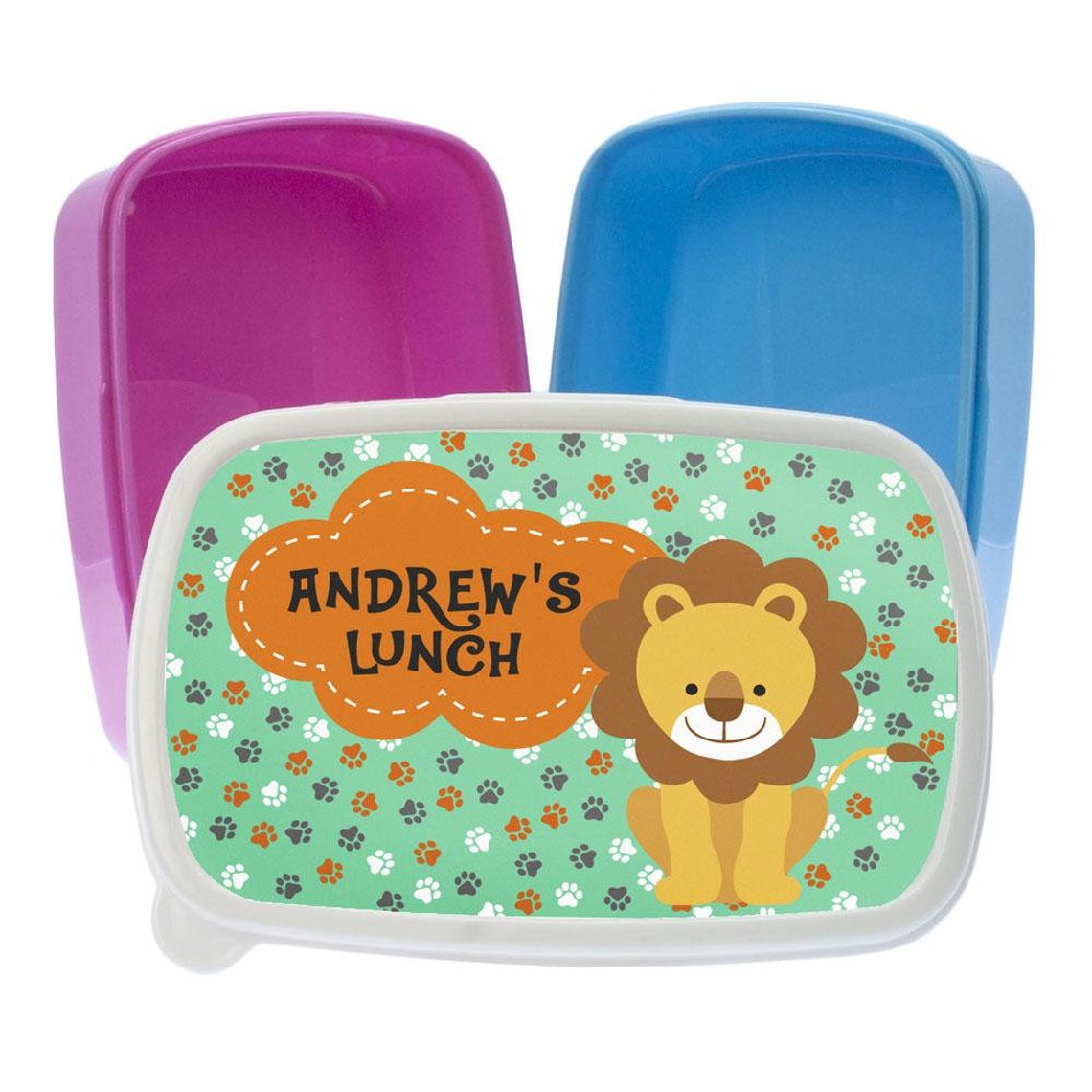 Personalised My Little Lion Lunch Box - Etsy