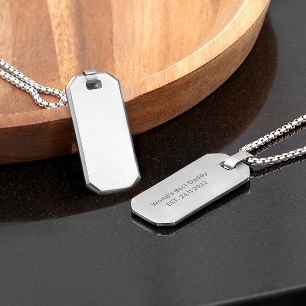 Mini Dog Tags for Men - Etsy UK