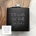 Personalised Handwriting Black Hip Flask - Etsy UK