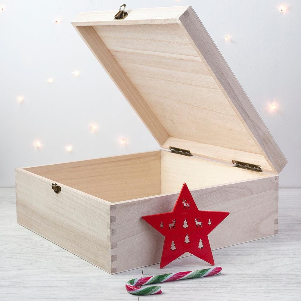 Personalised Festive Woodland Red Christmas Eve Box - Etsy