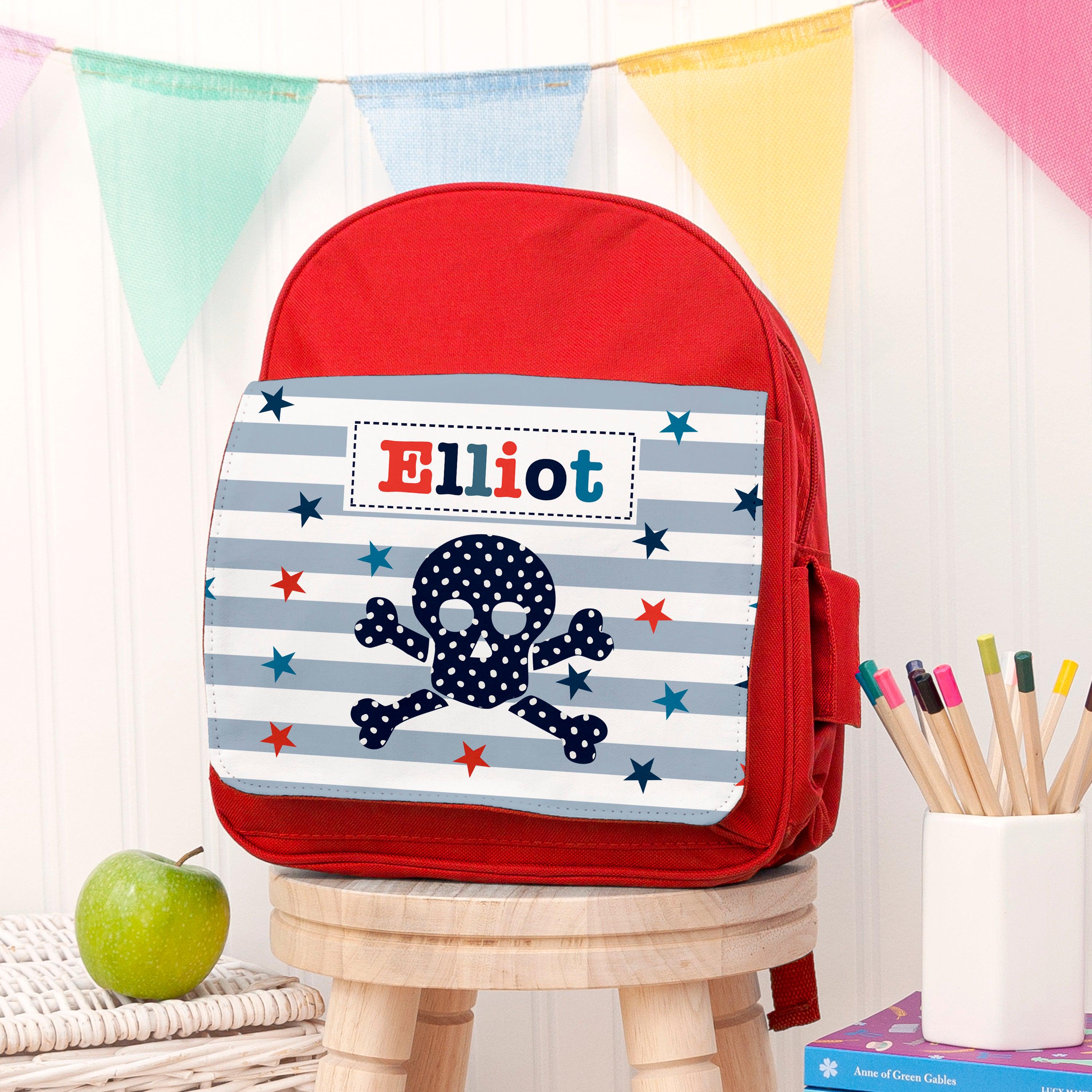Personalised Boy's Red Mini Rucksack - Etsy
