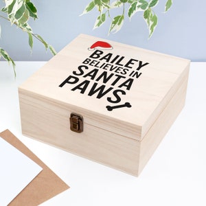 Personalised Pets Santa Paws Christmas Eve Box - Etsy UK