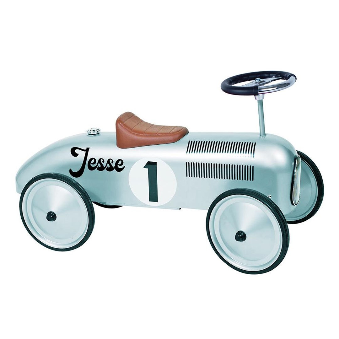 Personalised Silver Vintage Ride on Car for Kids - Etsy UK