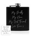 Personalised Handwriting Black Hip Flask - Etsy UK