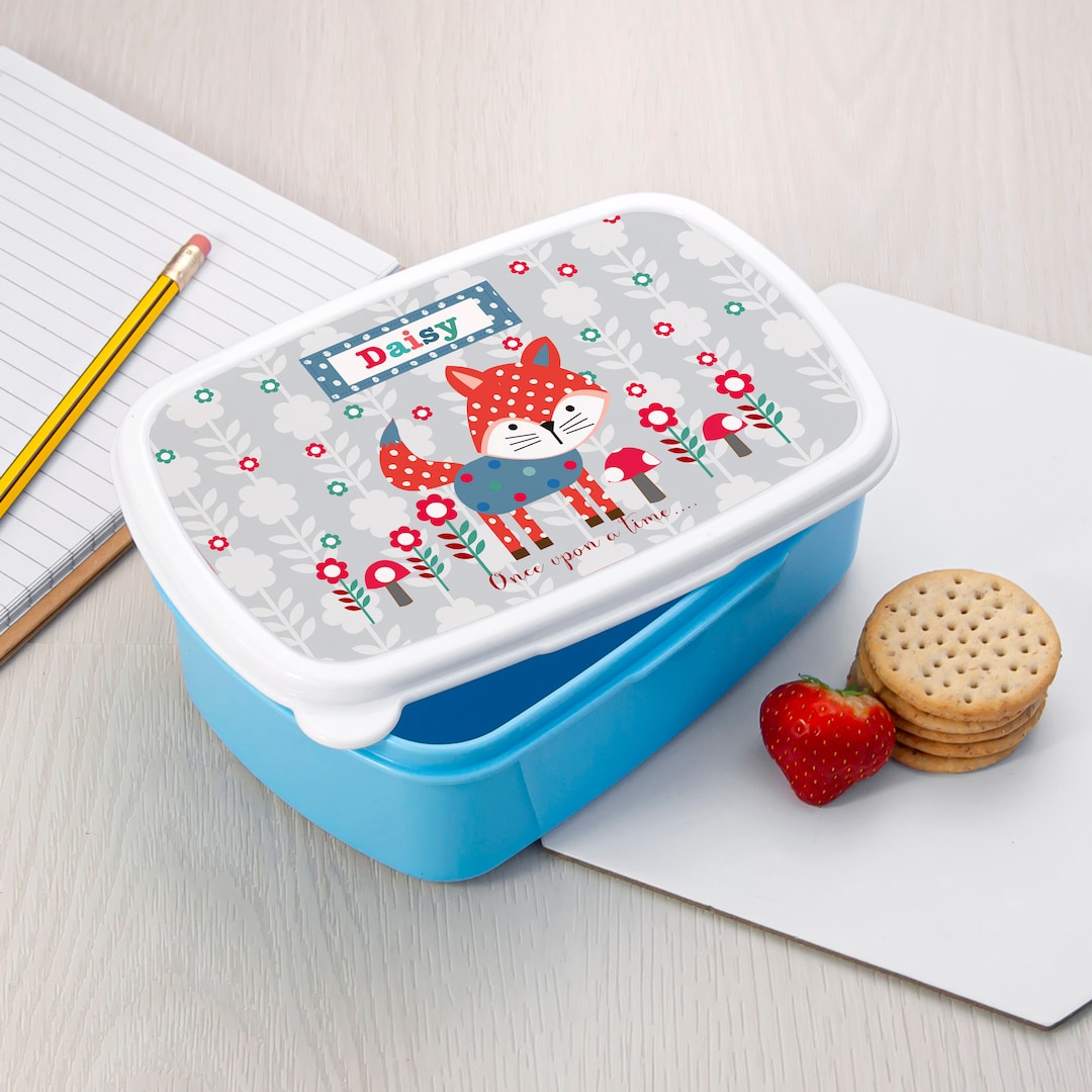 Personalised Playful Fox Lunch Box - Etsy