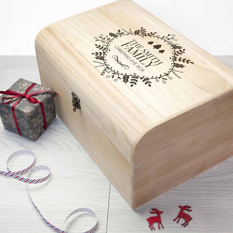 Personalised Traditional Family Christmas Eve Chest - Etsy UK