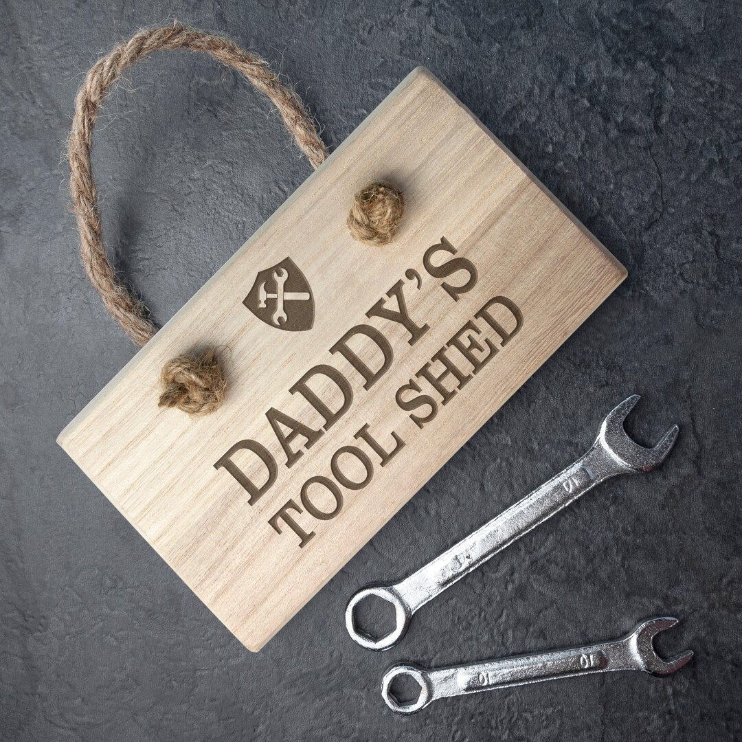 Personalised Wooden Tool Shed Sign - Etsy