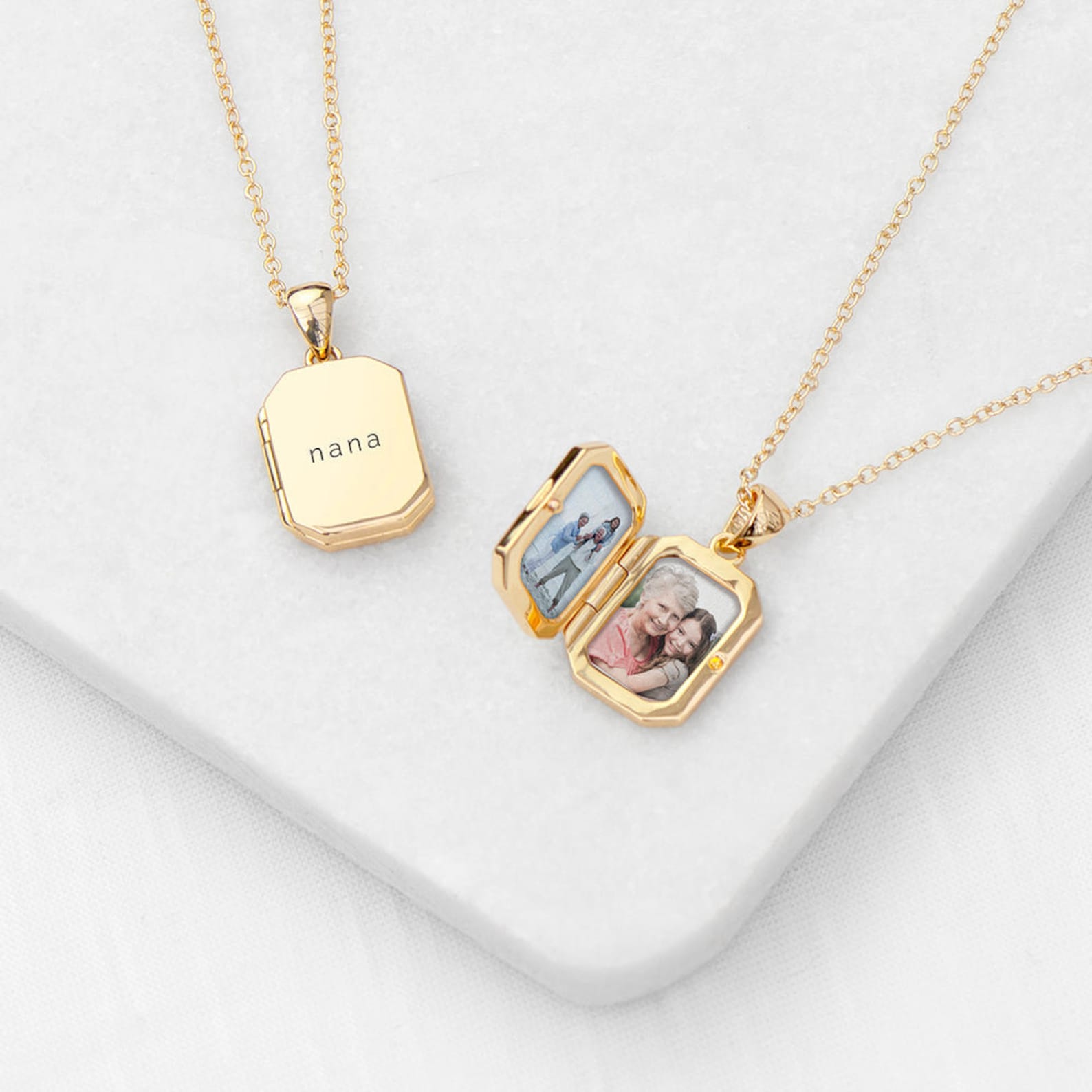 Personalised Rectangular Photo Locket Women's Jewellery - Etsy