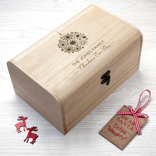 Personalised Traditional Family Christmas Eve Chest - Etsy UK