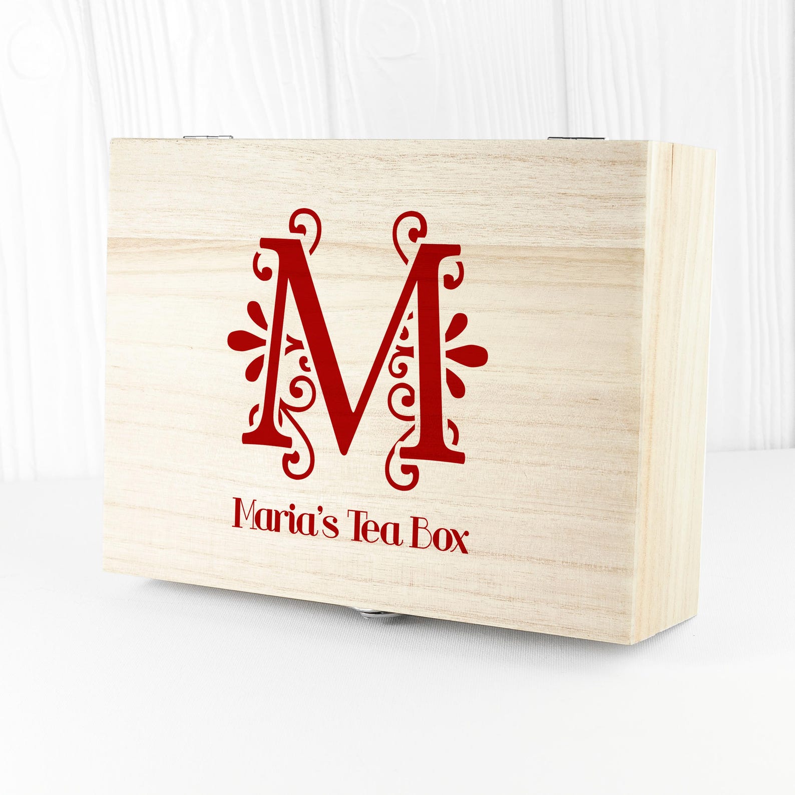 Personalised Initial Tea Box With Tea - Etsy