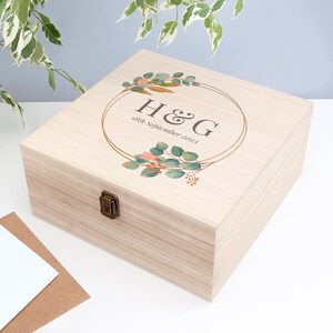 Personalised Wedding Date Memory Box, Photos, Keepsakes, Wedding Gifts ...
