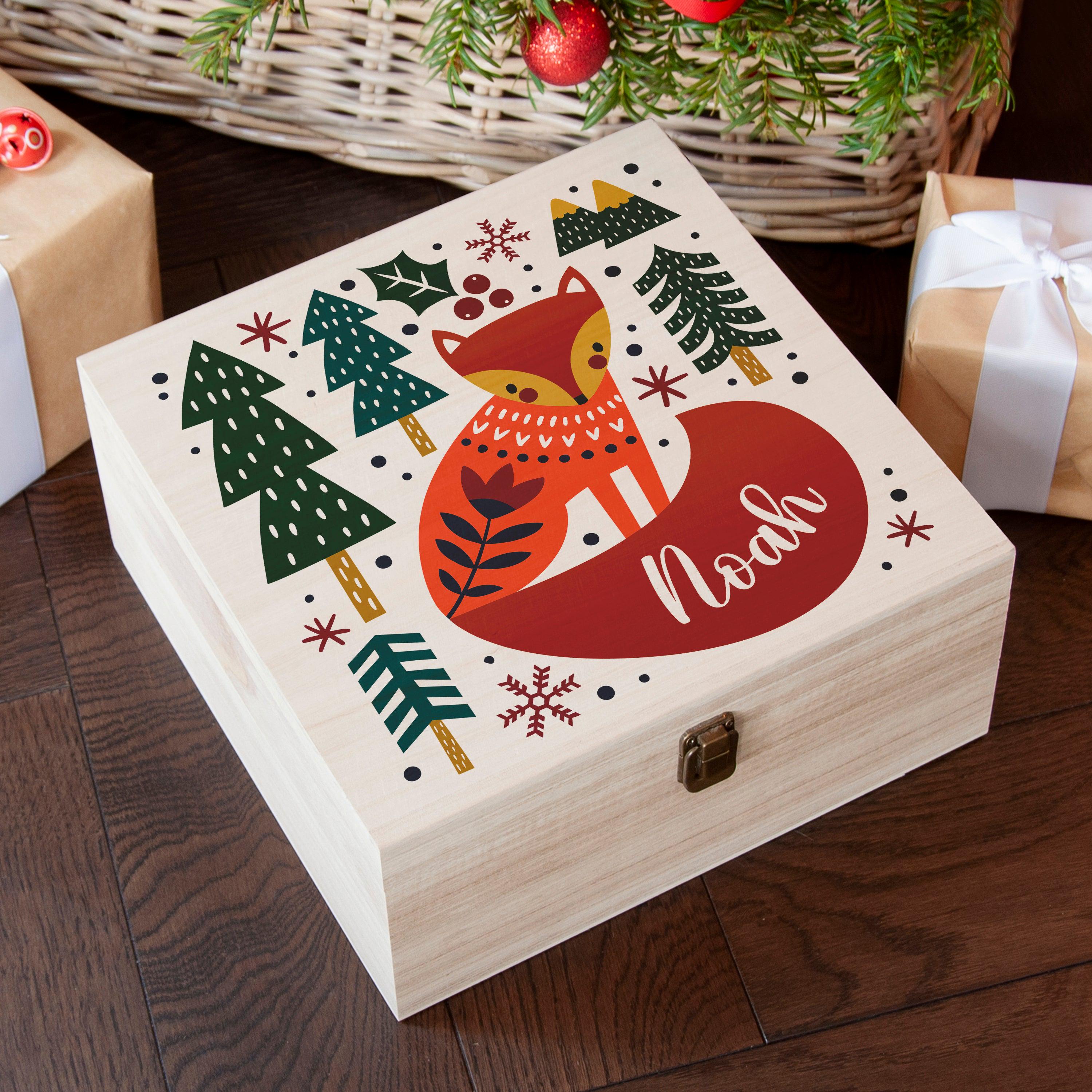 Personalised Scandi Fox Christmas Eve Box - Etsy