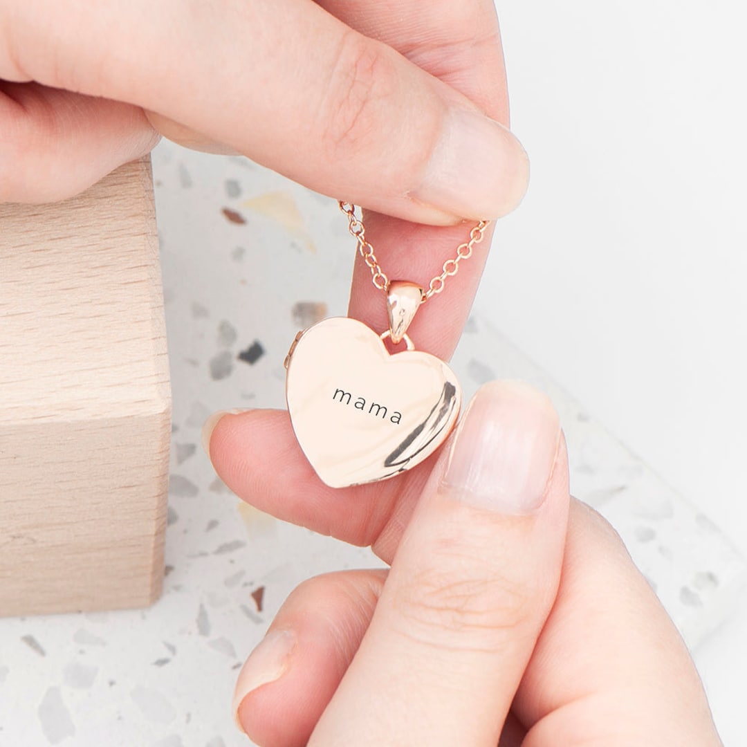 Personalised Heart Photo Locket - Etsy