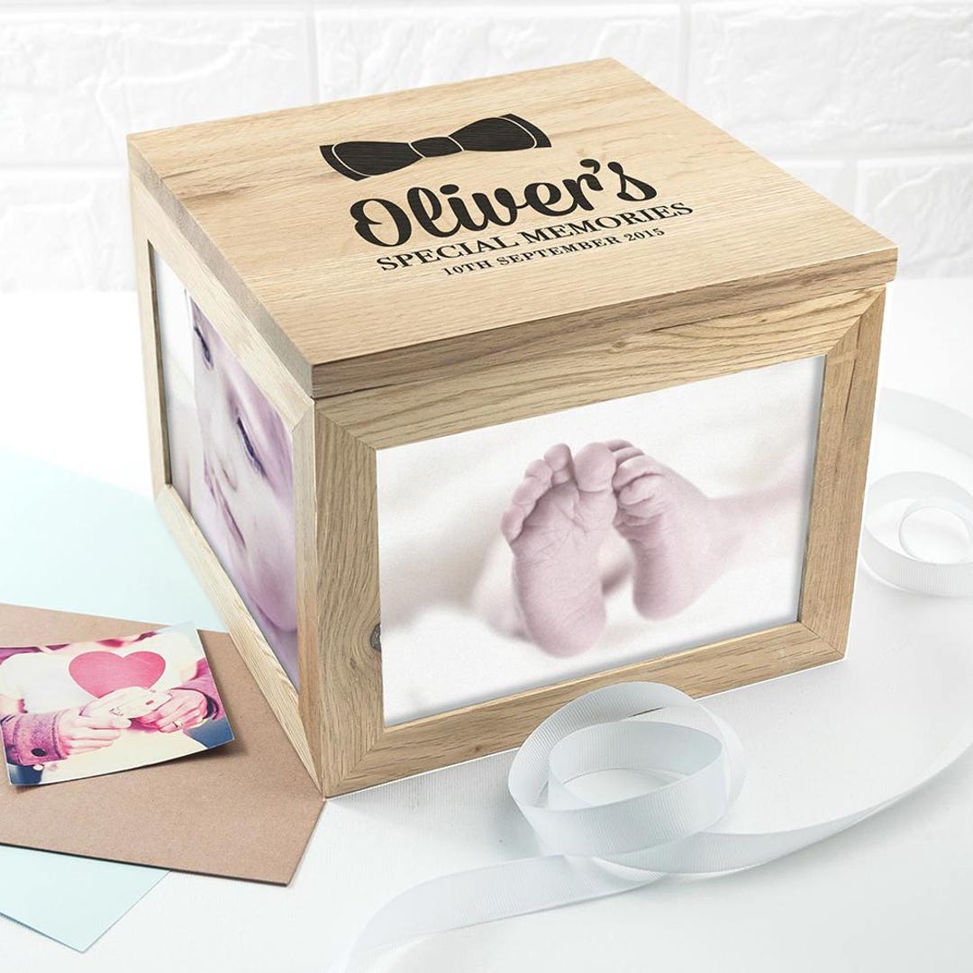 Personalised Baby's Special Memories Bow Tie Memories Box - Etsy