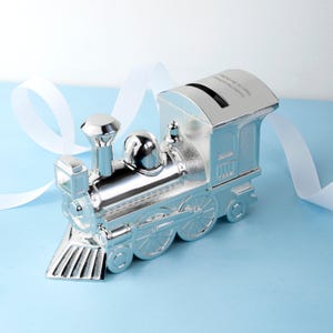 Silver Plated Train Money Box - Etsy