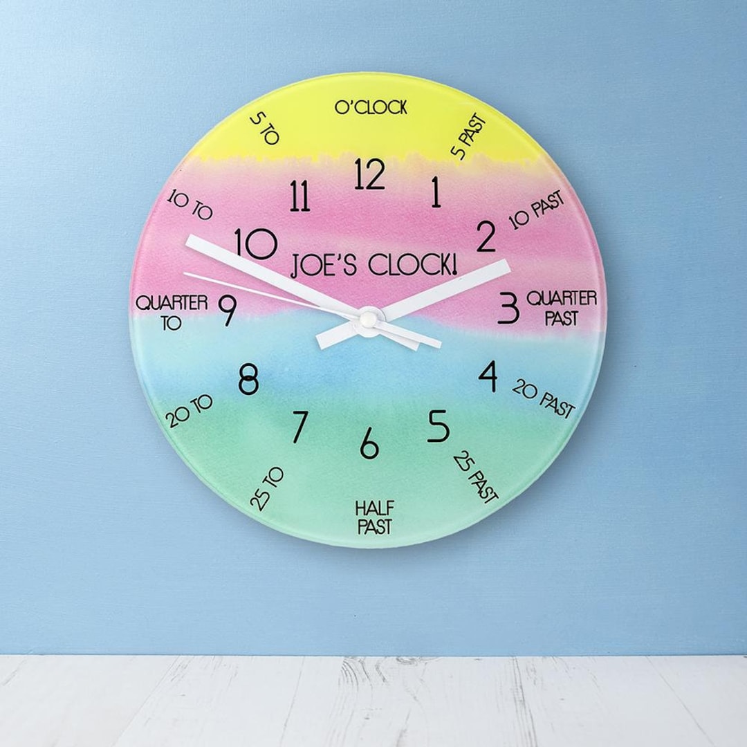 I Can Tell the Time! Personalised Wall Clock - Etsy