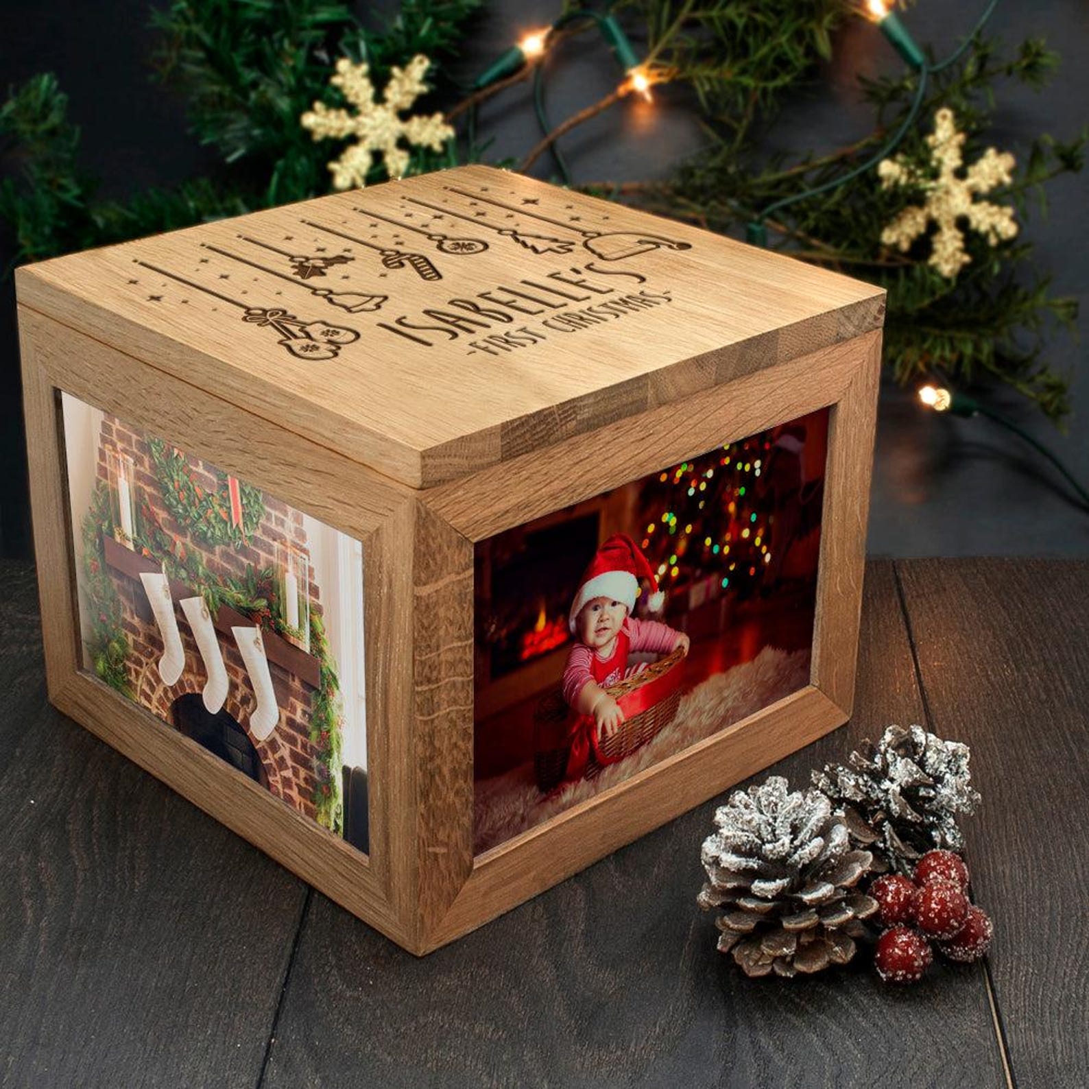 Personalised Baby's First Christmas Memory Box - Etsy