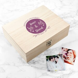 Personalised Wedding Memory Box - Etsy UK