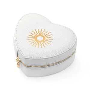 Customisable Sun White Heart Jewellery Case - Etsy
