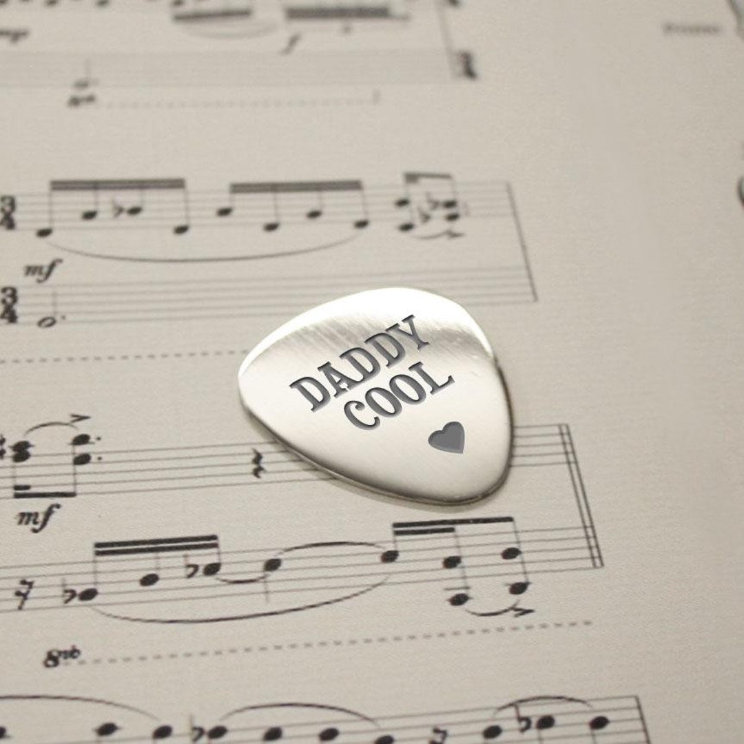 Personalised Daddy Cool Plectrum, Perfect Keepsake Gift for Music ...