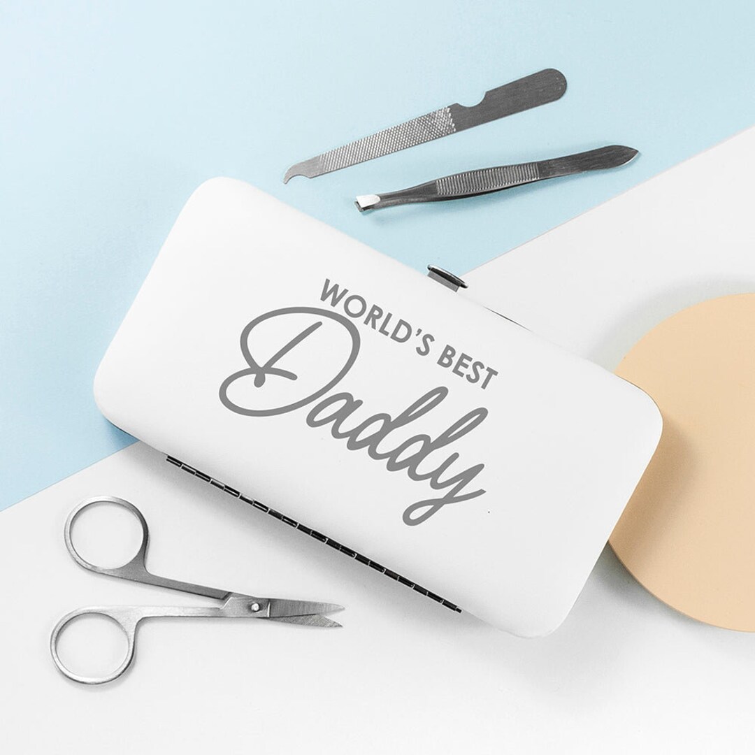 Personalised Dad's Grooming Kit in White - Etsy