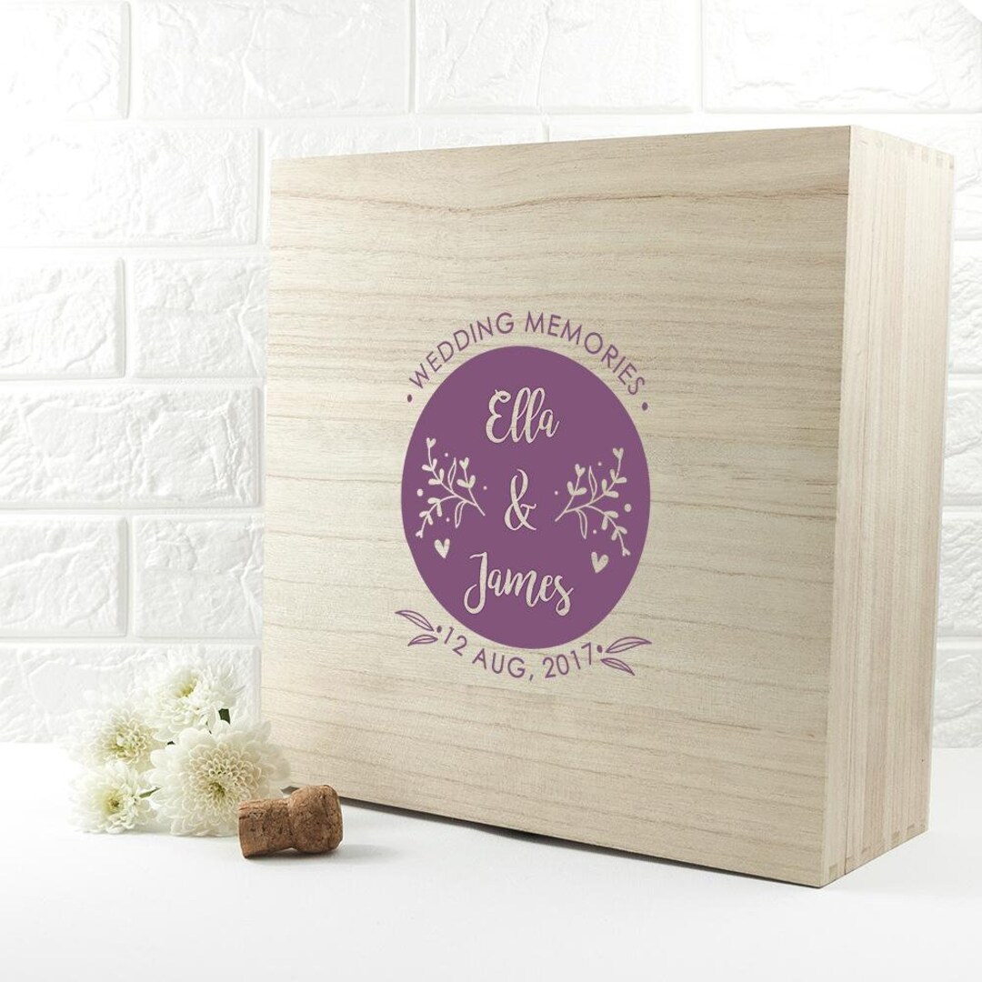 Personalised Wedding Memory Box - Etsy UK