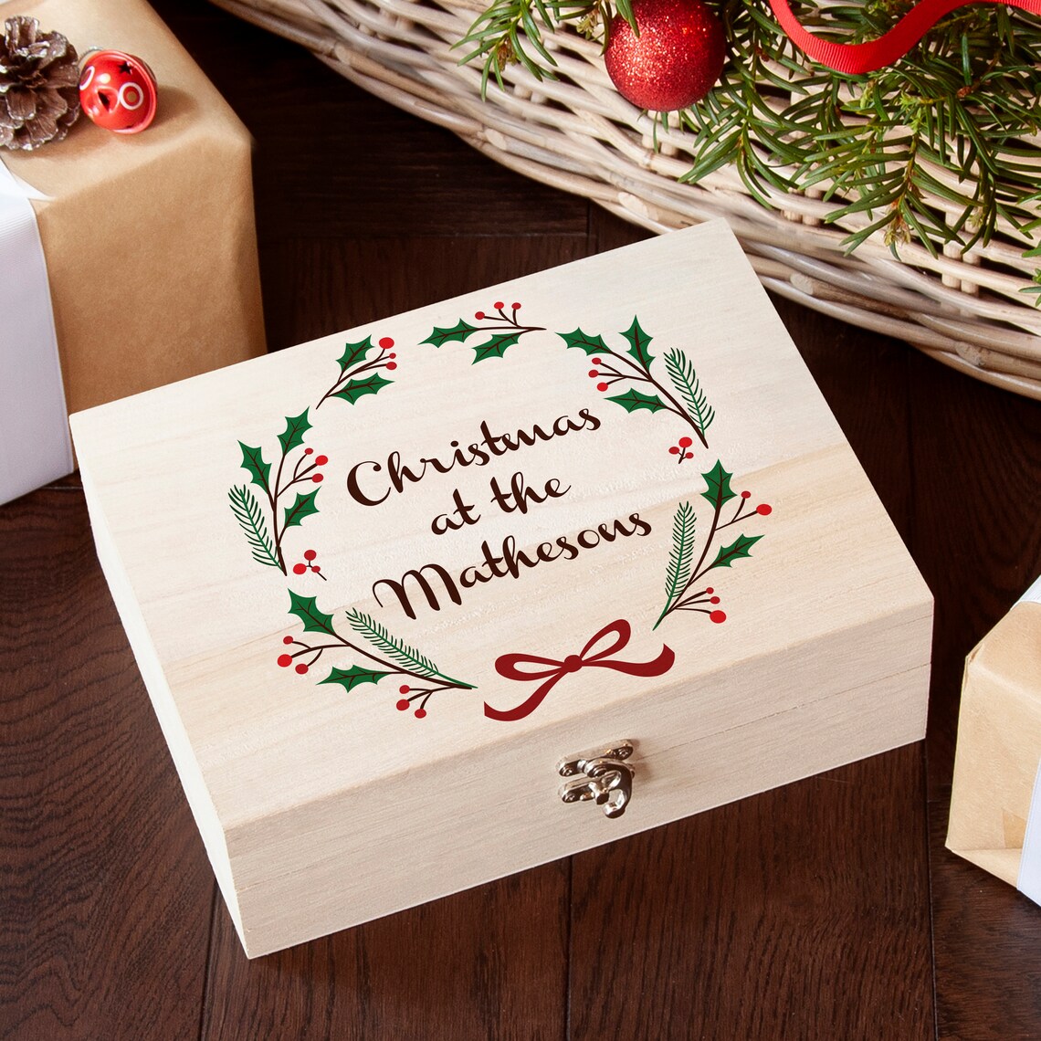 Personalised Jolly Holly Christmas Eve Box - Etsy