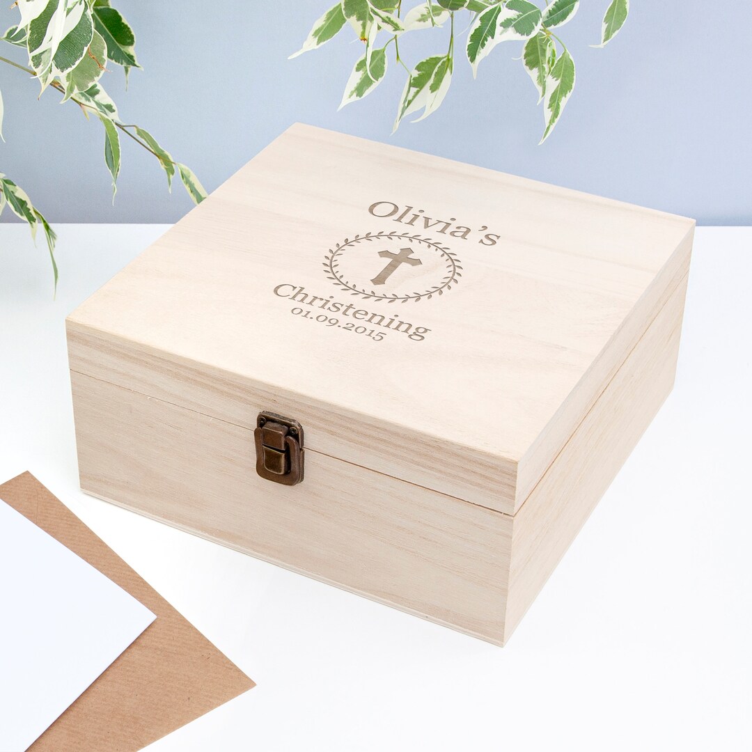 Personalised Christening Memory Box - Etsy