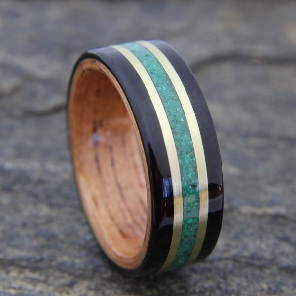 African Wood Ring - Etsy