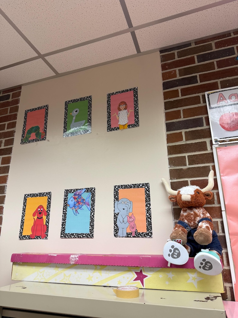 Composition Classroom Theme | Set of 6 Children’s Book Character ...
