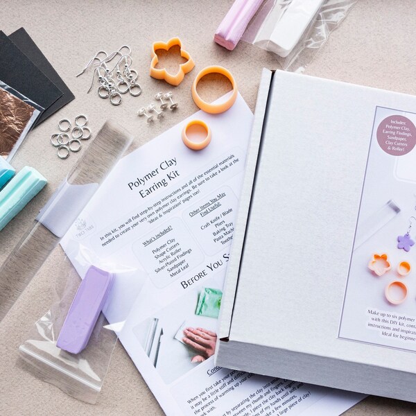 Polymer Clay Earring Kit - Etsy