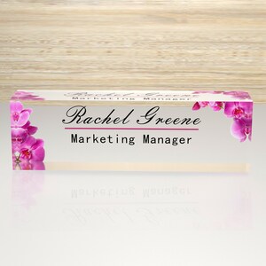 Custom Acrylic Name Plate Personalize Desk Plaque for Office Hospital ...