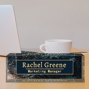 Custom Acrylic Name Plate Personalize Desk Plaque for Office Hospital ...