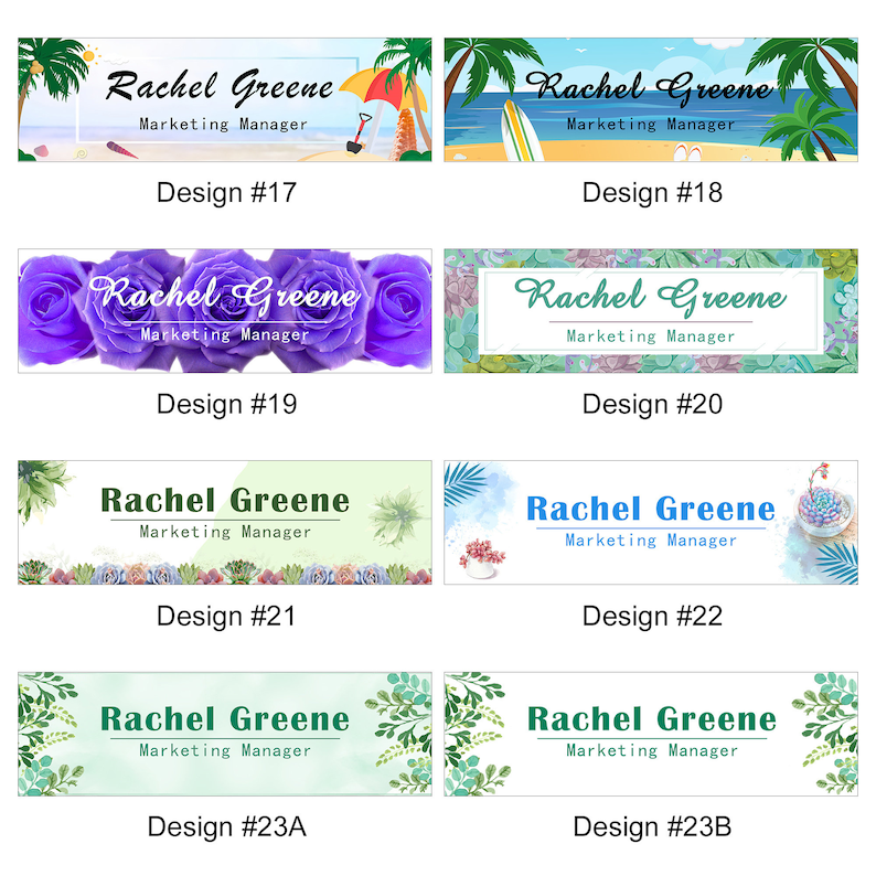 Customized Acrylic Name Plate Block Personalized Office Desk Sign ...