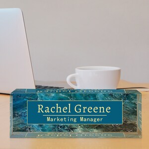 Custom Acrylic Name Plate Personalize Desk Plaque for Office Hospital ...