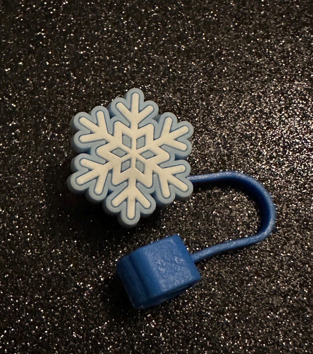 Snowflake Straw Cover - Etsy