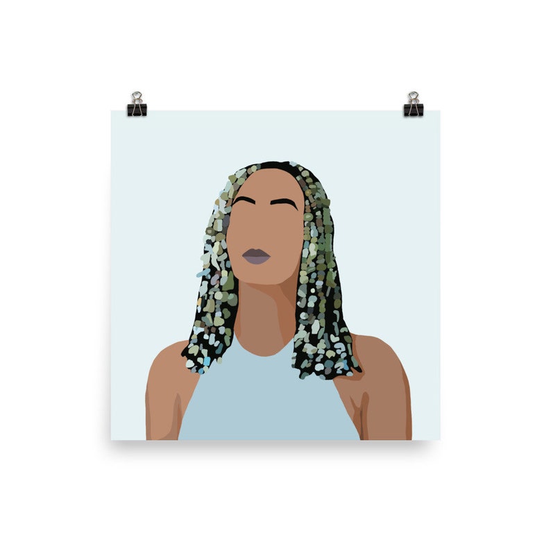 Solange Poster Art Print Portrait Print Celebrity Print - Etsy