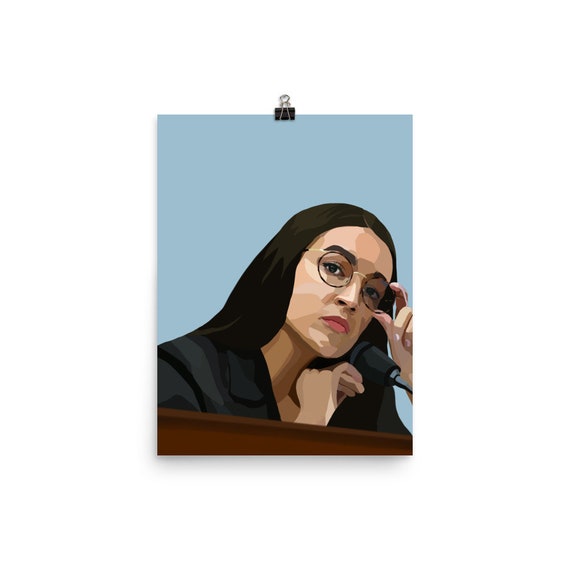AOC Poster | Etsy