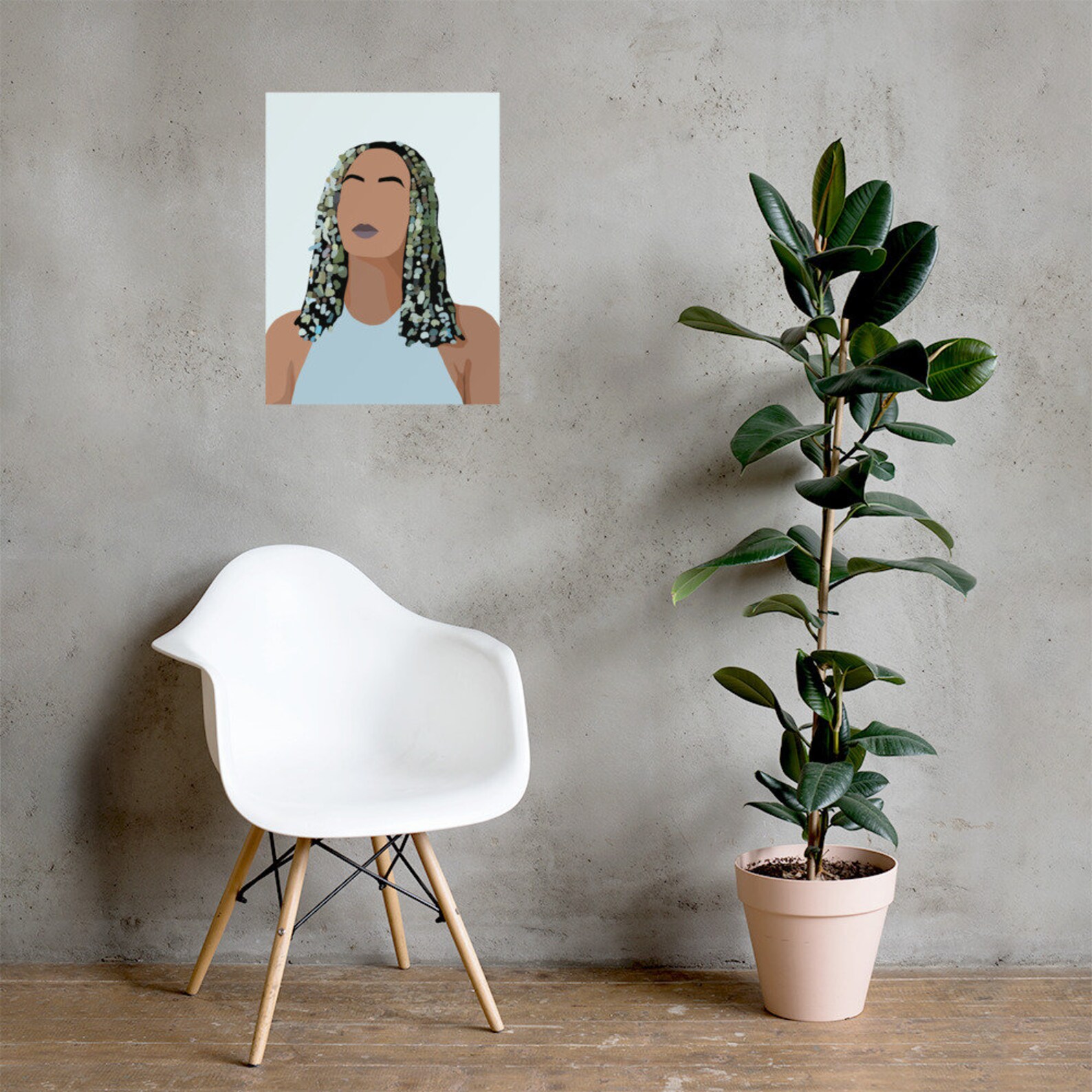 Solange Poster Art Print Portrait Print Celebrity Print | Etsy