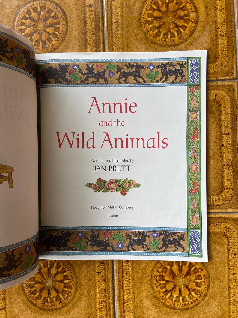 Annie and the Wild Animals by Jan Brett - Etsy