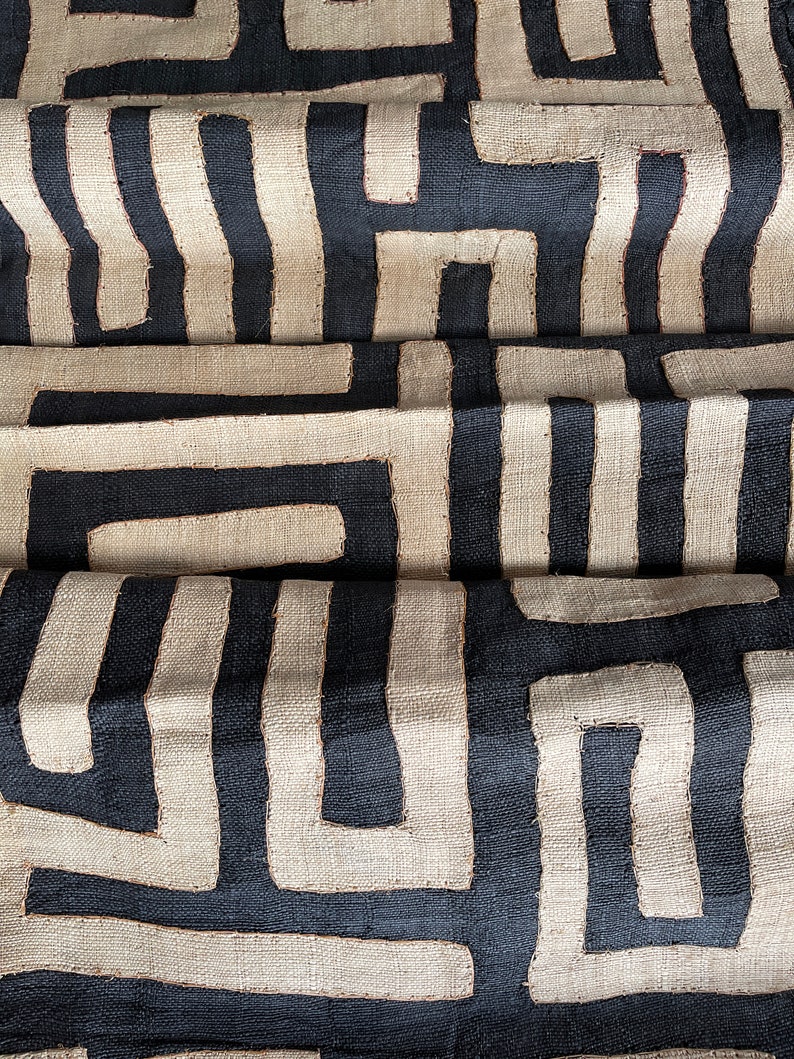 Kuba cloth-tissus en raphia kuba congo-textile | Etsy