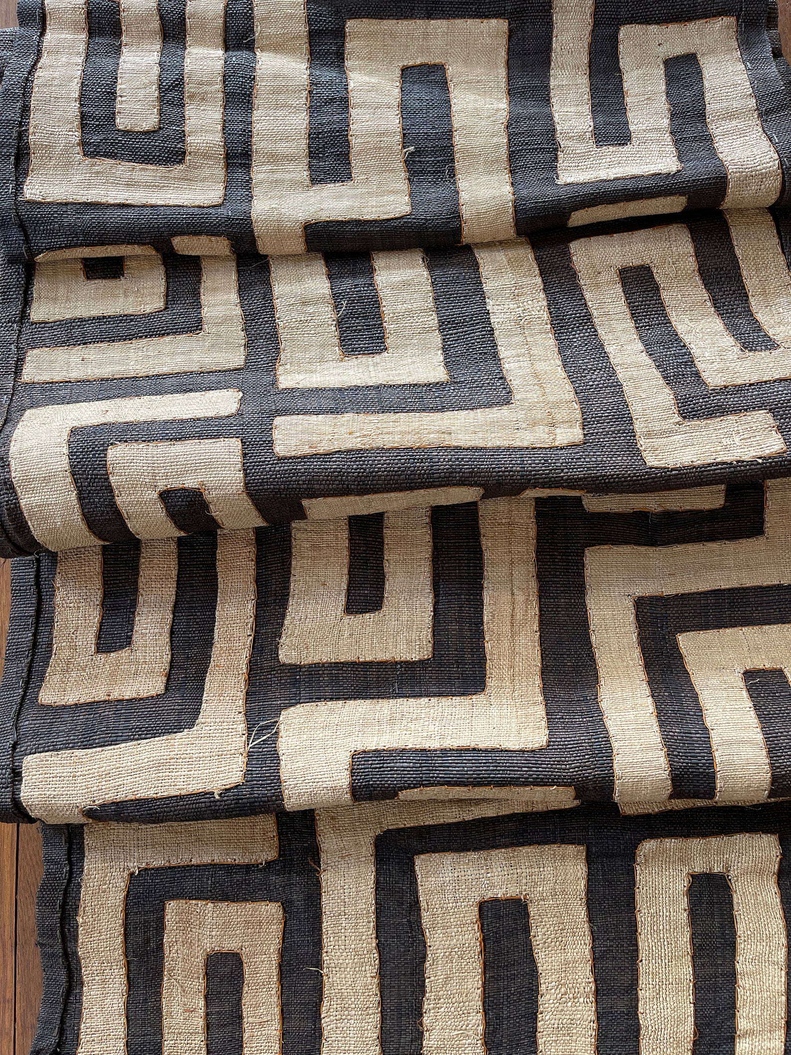 Ntshak-raffia fabrics kuba congo-textile decoration-furnishing | Etsy