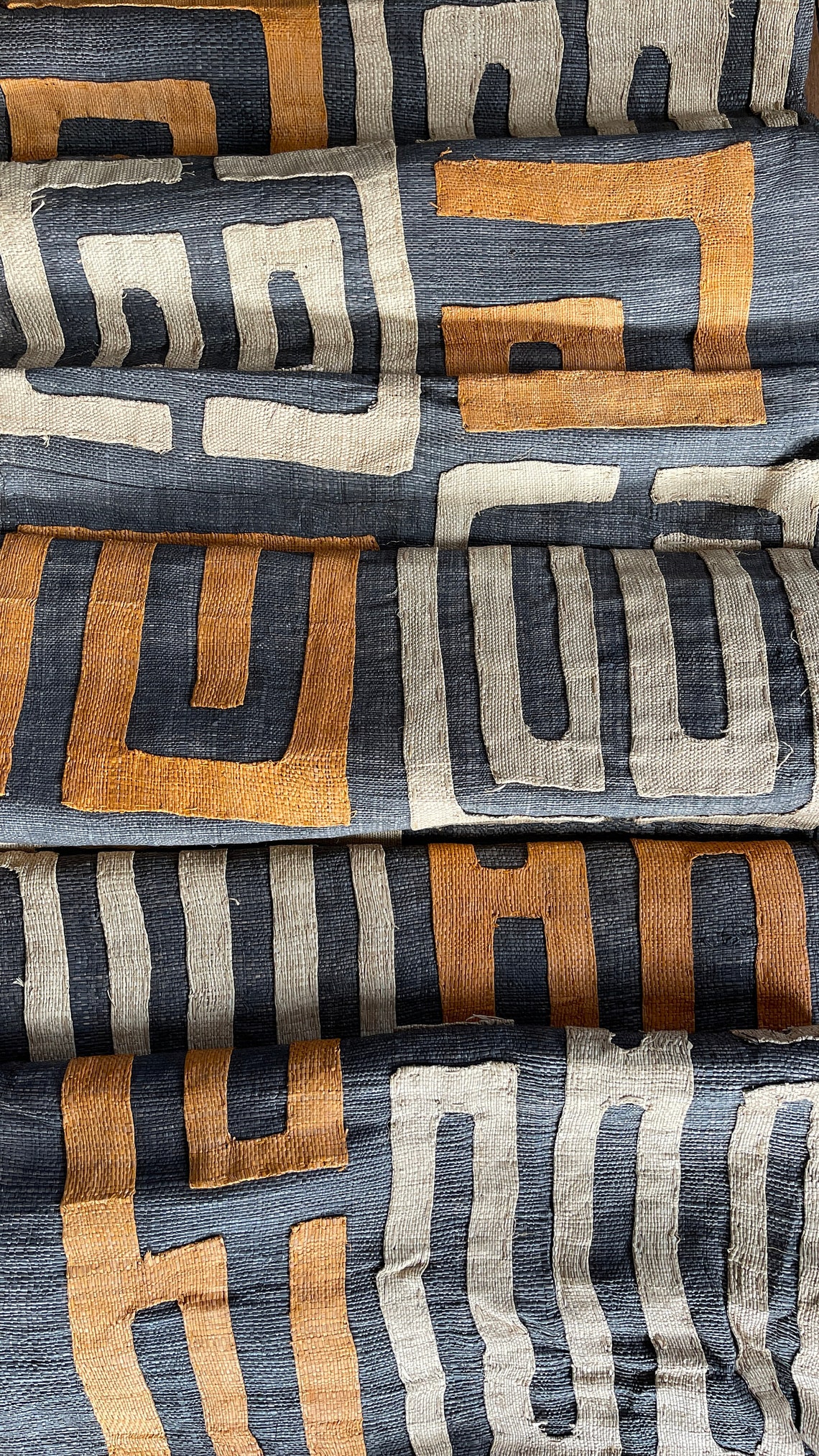 Kuba cloth-tissus en raphia kuba congo-textile | Etsy