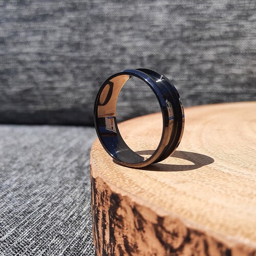 Ceramic FLAT Edge Ring Blank black for Inlay | Etsy