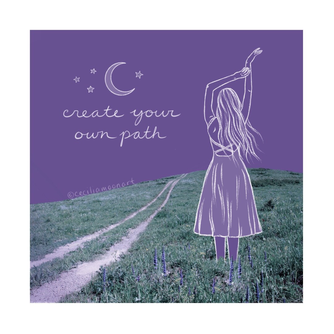 Create Empowering Original Art Print, Visionary Goddess in Nature With ...