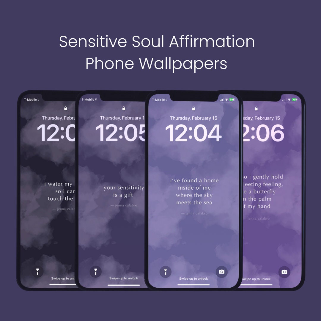 Empath Affirmation Phone Wallpapers, Spiritual Encouragement and Heart ...