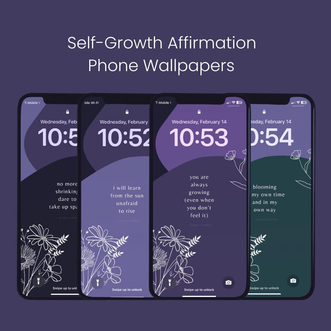 Self Growth Affirmation Phone Wallpapers, Poetry for Personal and ...