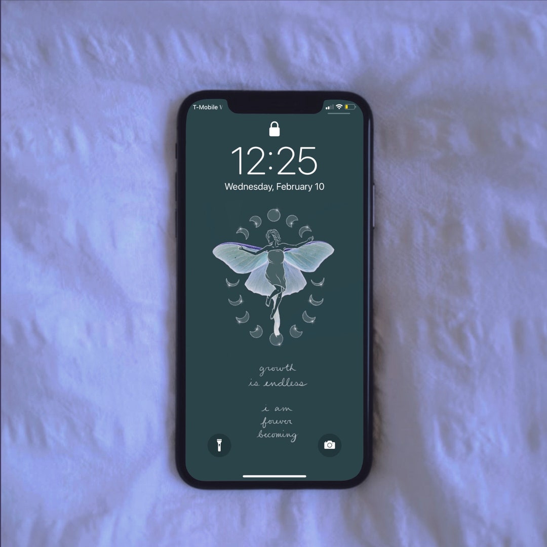 Phone Wallpaper Lockscreen Art forever Becoming Free Spirit Luna Moth ...