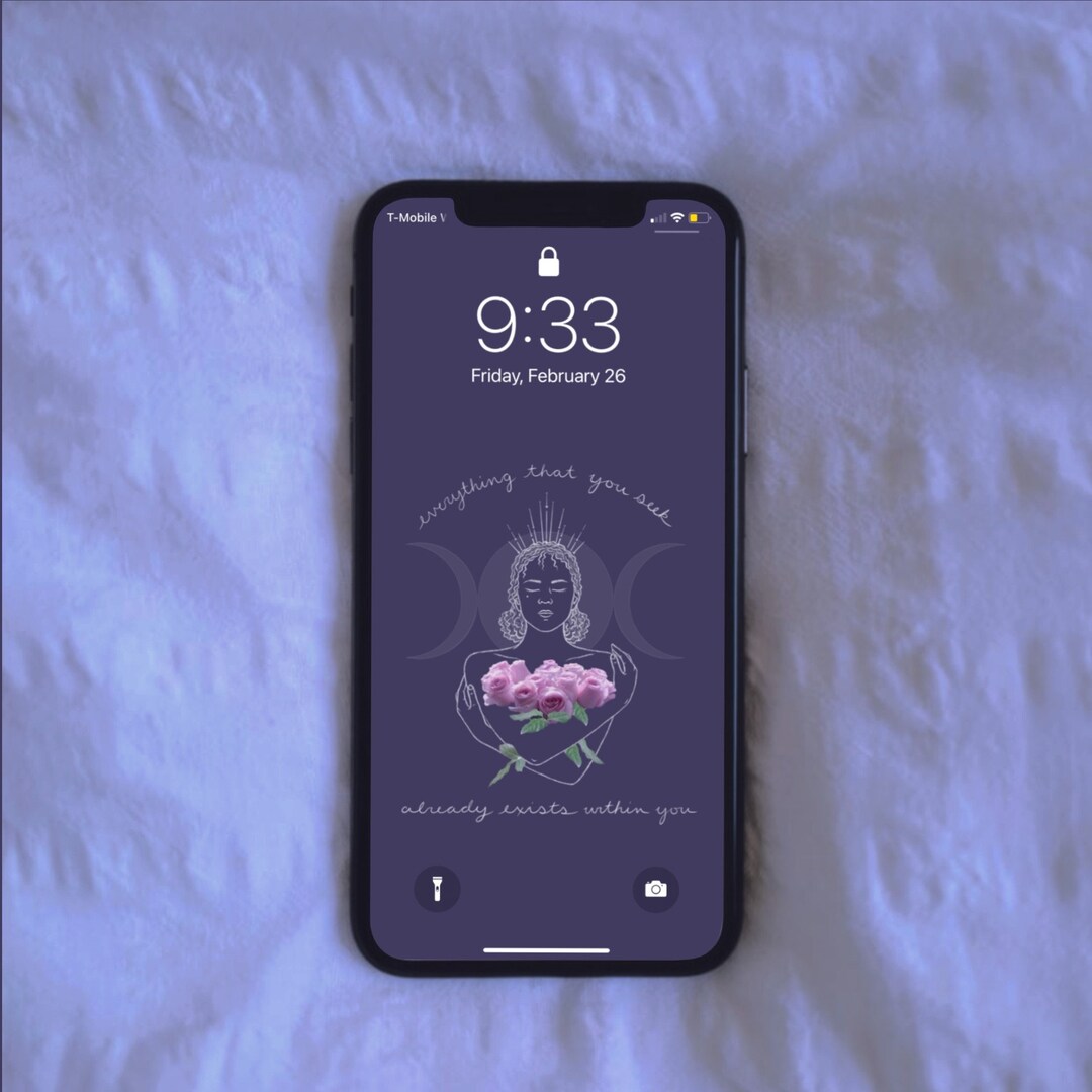 Phone Wallpaper Lockscreen Art seeker Empowered Witchy Goddess With ...