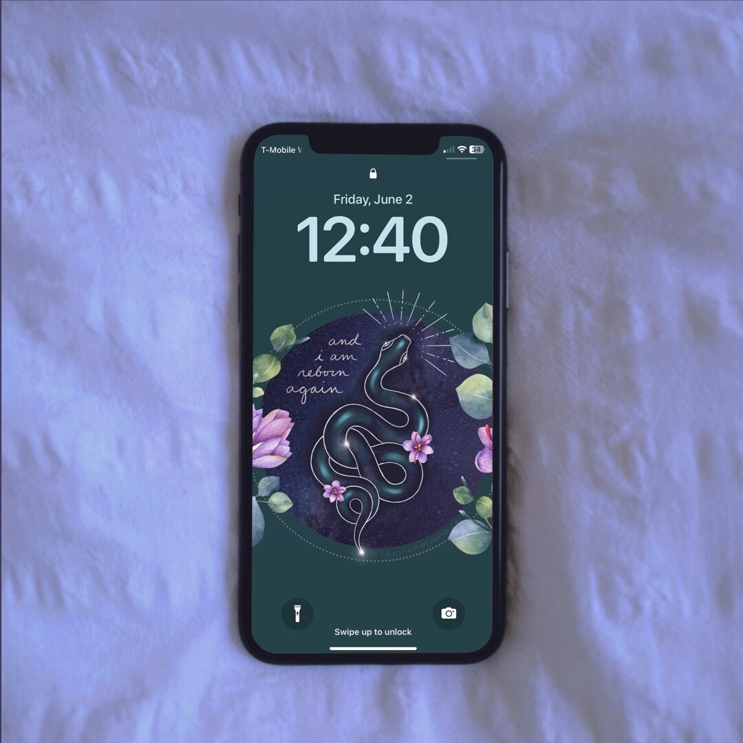 Phone Wallpaper Lockscreen Art Reborn, Snake Spirit Animal Companion ...